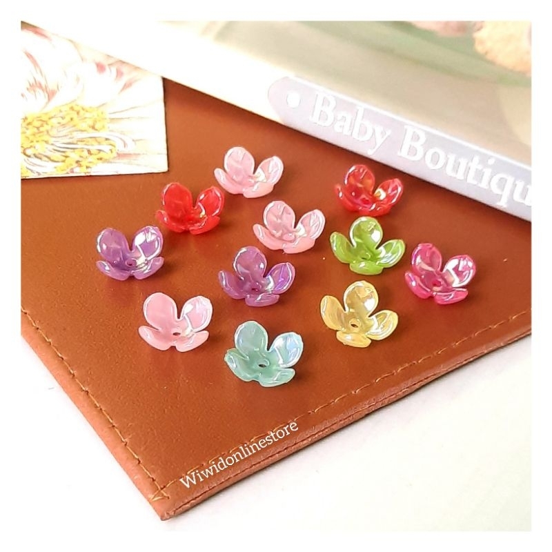 Jual (15 biji) MANIK BUNGA CLOVER AB 12 mm | Shopee Indonesia