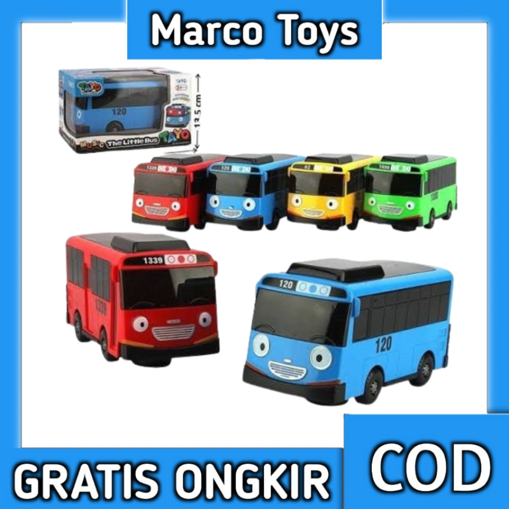 Jual TAYO LAMPU & MUSIK 2021A Mainan Bus Tayo Besar Lampu Dan musik / The Little BUS Versi ...
