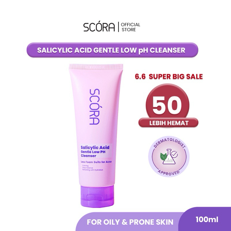 Jual SCORA 1 % Salicylic Acid Gentle Low pH Cleanser sabun cuci muka ...