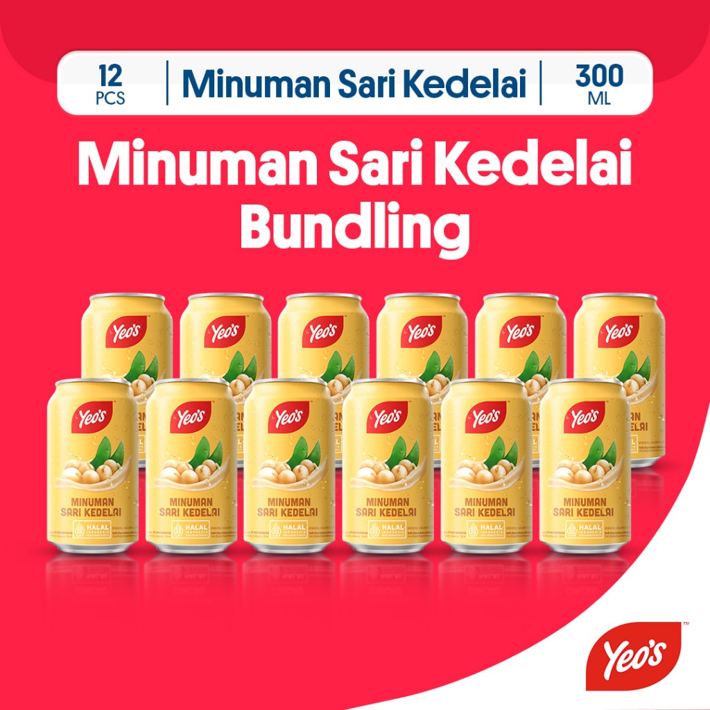 Jual Yeos Minuman Kaleng Sari Kedelai Soya Bean 300ml - 12 Pcs | Shopee ...
