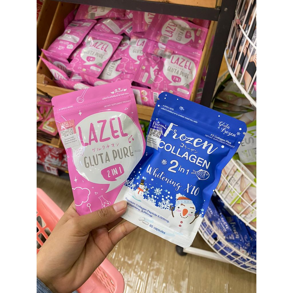 Jual Frozen Collagen 2 in 1 | Gluta LAZEL Original Thailand | Shopee ...