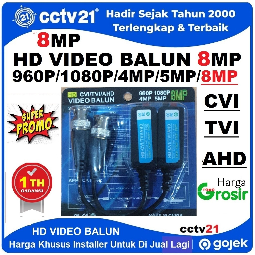 Jual Video Balun HD / Single Channel 8MP AHD-HDTVI-HDCVI-ANALOG Harga ...