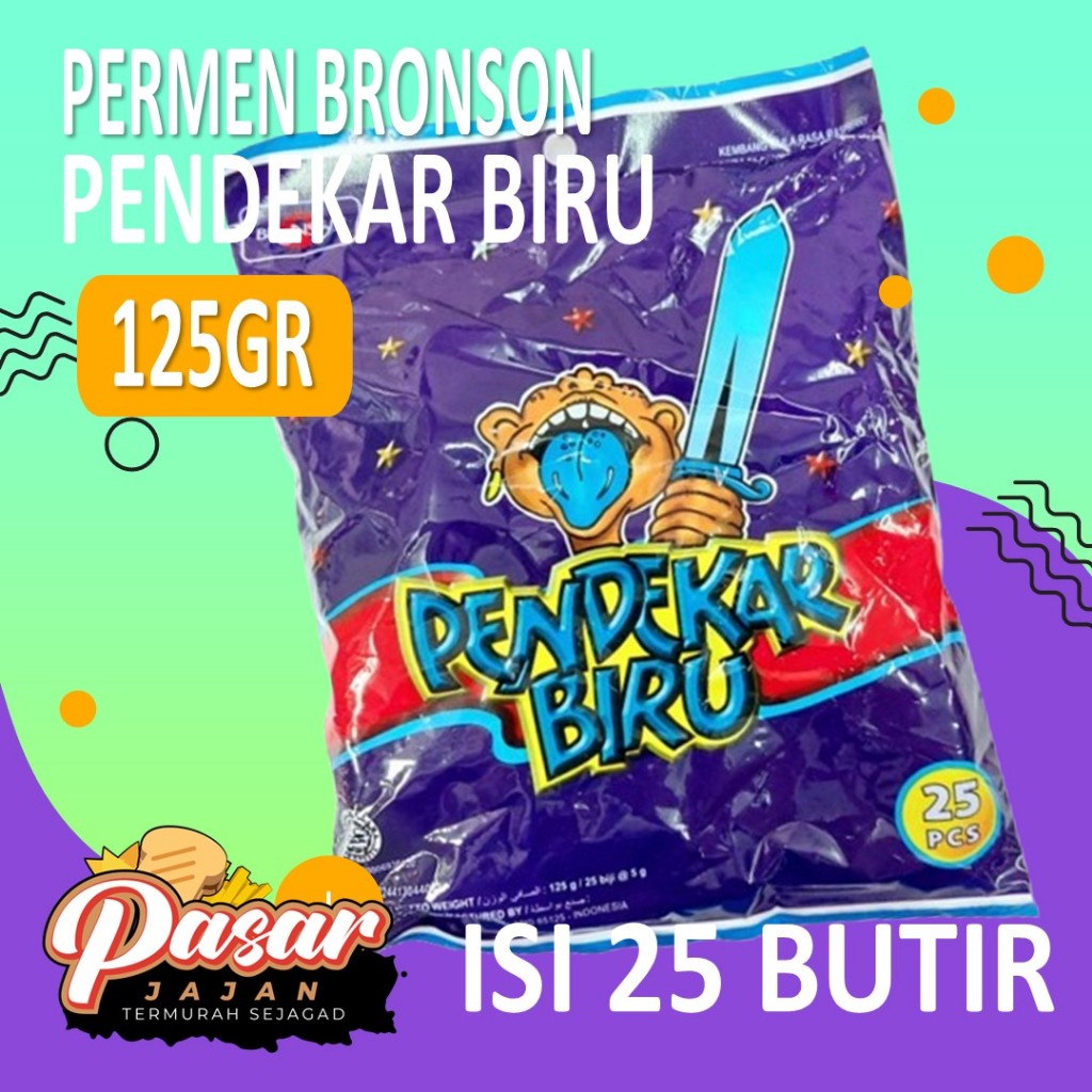 Jual Permen Pendekar Biru Zak Isi 25 Bronson Permen Jadul Cocok Untuk ...