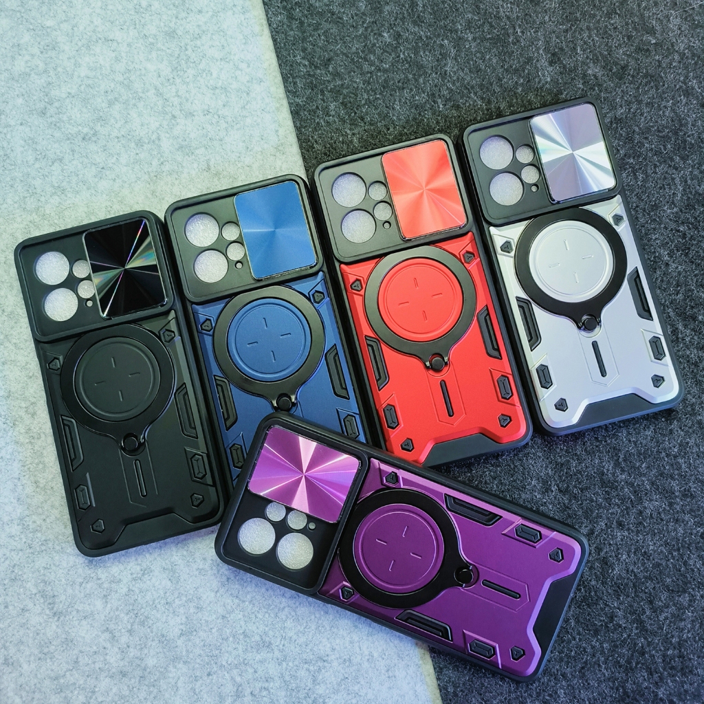 Jual Xiaomi Redmi Note 12 4G - EvoX Army Flash Flip Lens Armor Case ...