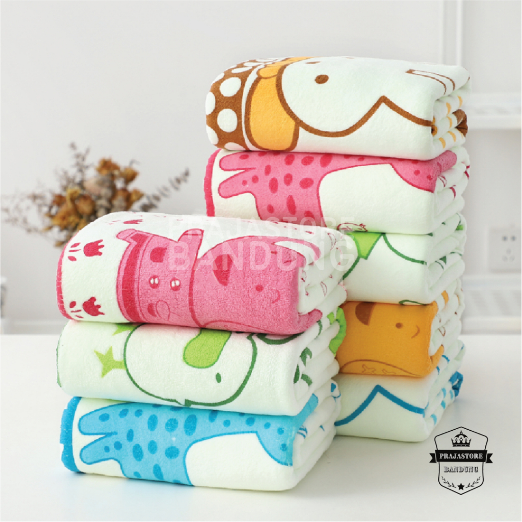 Jual Handuk Mandi Microfiber 60cmx120cm Anduk Anak Baby Motif Yellow ...
