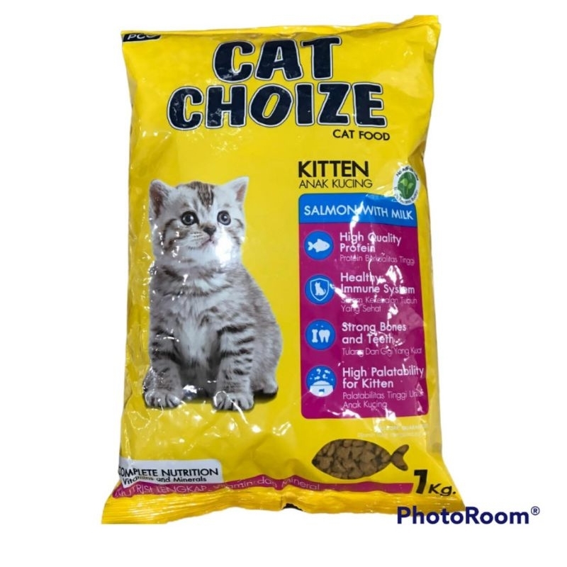 Jual cat choize kitten salmon 1kg | Shopee Indonesia