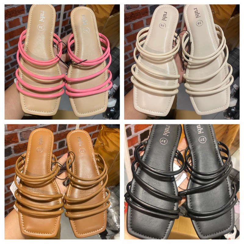 Jual SANDAL RUBI- FRANKIE STRAP SLIDE | Shopee Indonesia