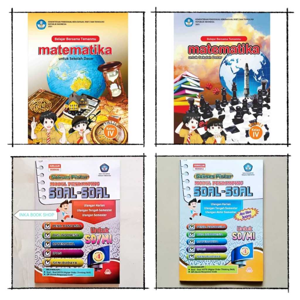 Jual BUKU PAKET SD KELAS 4 KURIKULUM MERDEKA | Shopee Indonesia