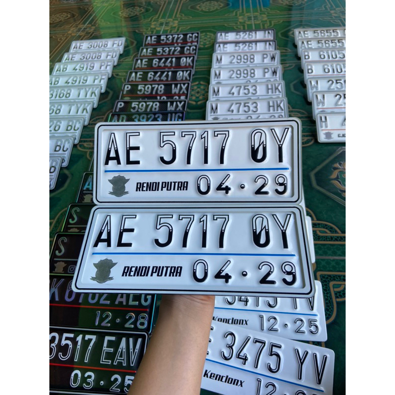 Jual PLAT NOMOR MOTOR BERLAPIS MIKA AKRILIK VARIASI STANDAR | Shopee ...