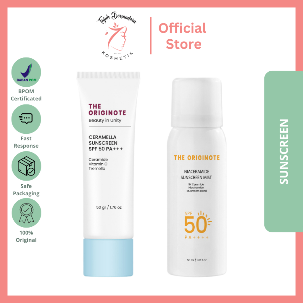 Jual The Originote Sunscreen SPF 50 PA++++ | Ceramella Sunscreen ...