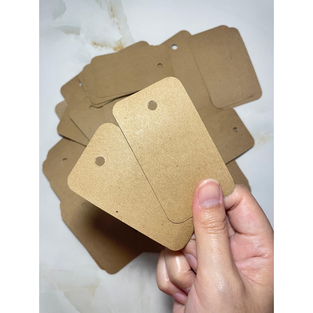 Jual HANG TAG POLOS KERTAS CRAFT | LABEL | HANGTAG SOVENIR | PRICE TAG ...