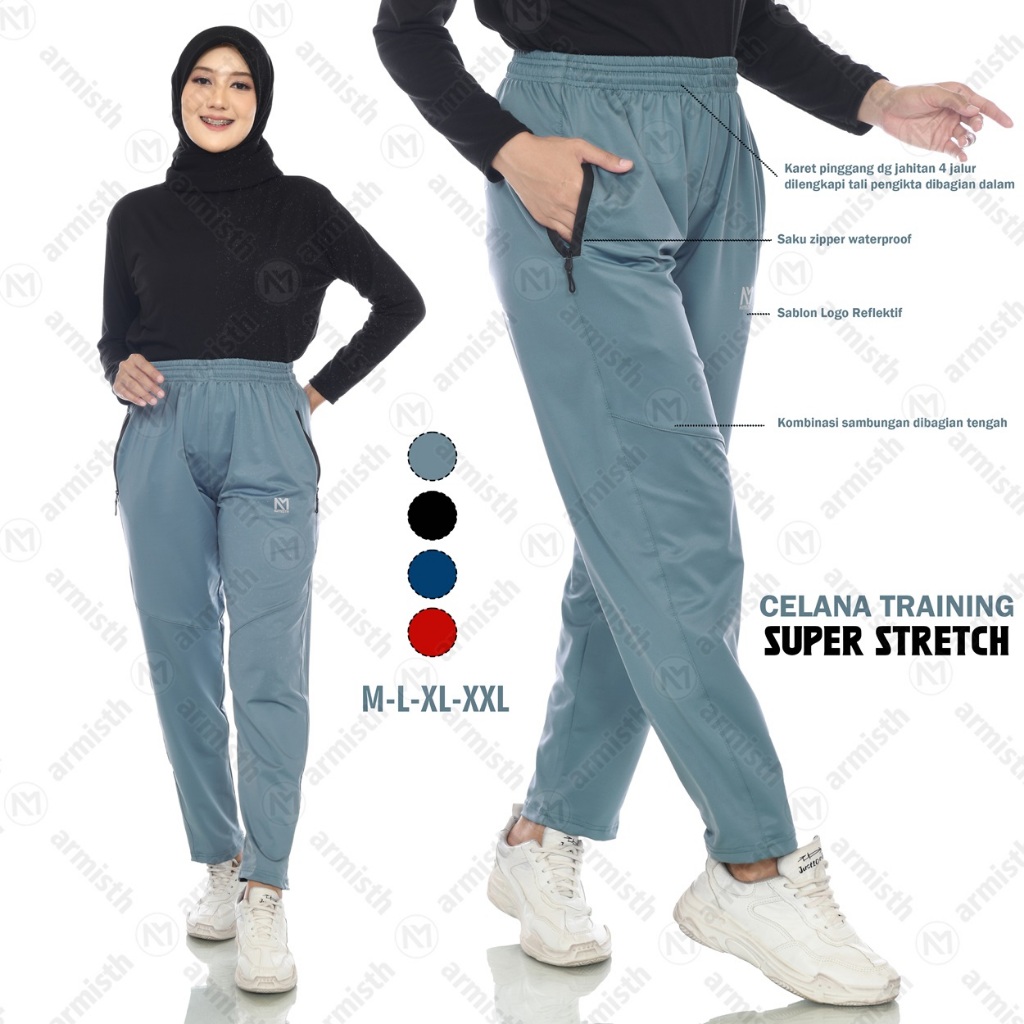 Jual Armisth Celana Training Olahraga Wanita Super Stretch Premium ...