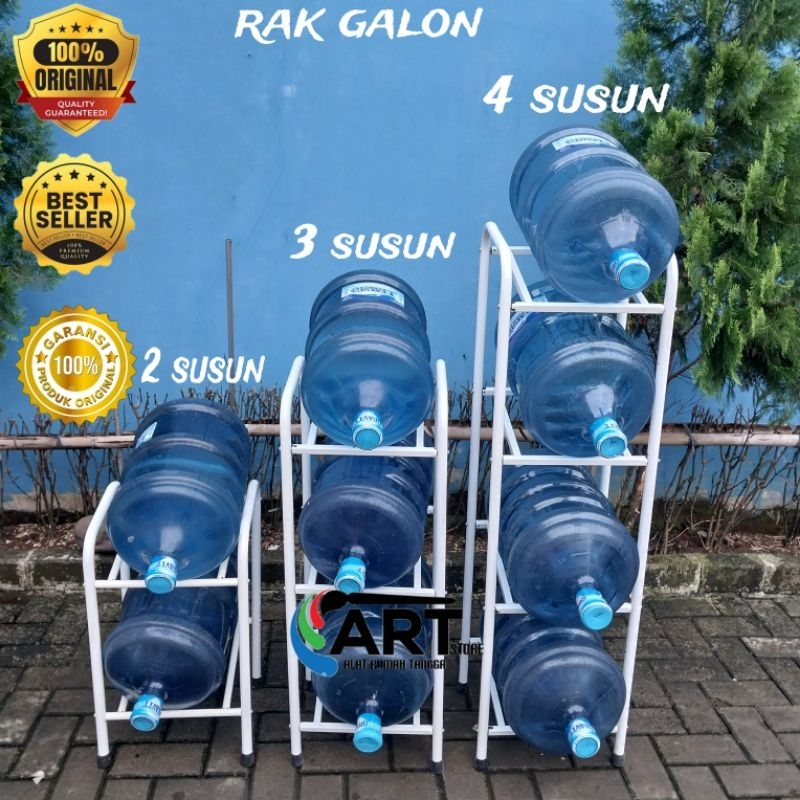 Jual Rak galon 2,3,4 susun bahan dari besi/ Tempat galon | Shopee Indonesia