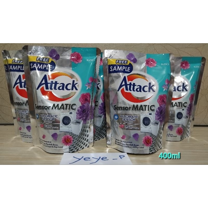 Jual Attack Sensor Matic Deterjen Cair 400ml [exp2026] | Shopee Indonesia