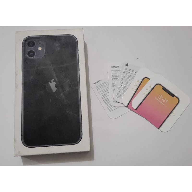 Jual dus box iphone 11 warna hitam original copotan ibox | Shopee Indonesia