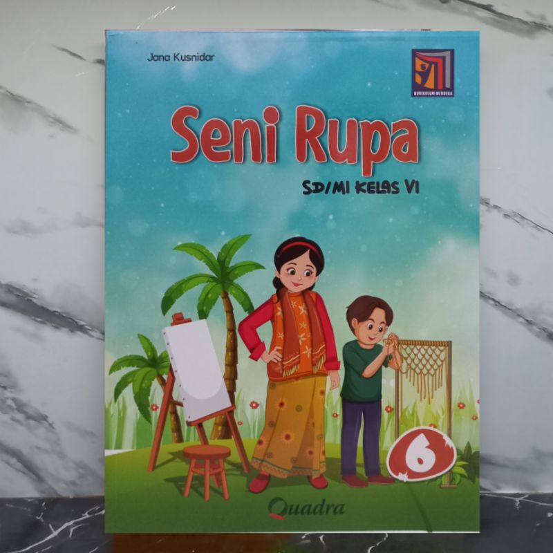 Jual Buku paket siswa Seni rupa kelas 6 untuk SD/MI kurikulum merdeka QUADRA | Shopee Indonesia