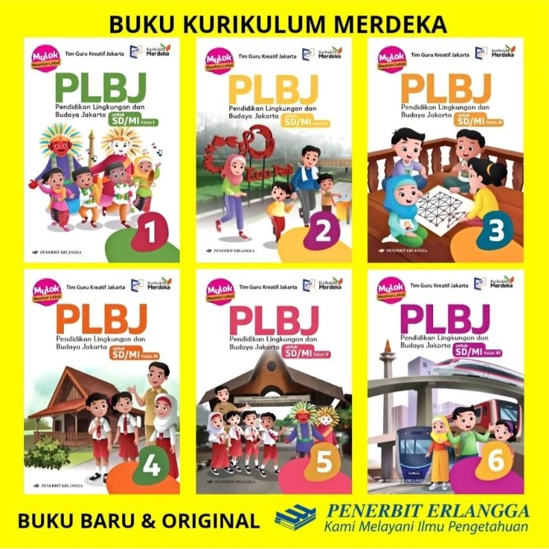 Jual MULOK PLBJ ERLANGGA KELAS 1 2 3 4 5 6 SD/MI KURIKULUM MERDEKA ...