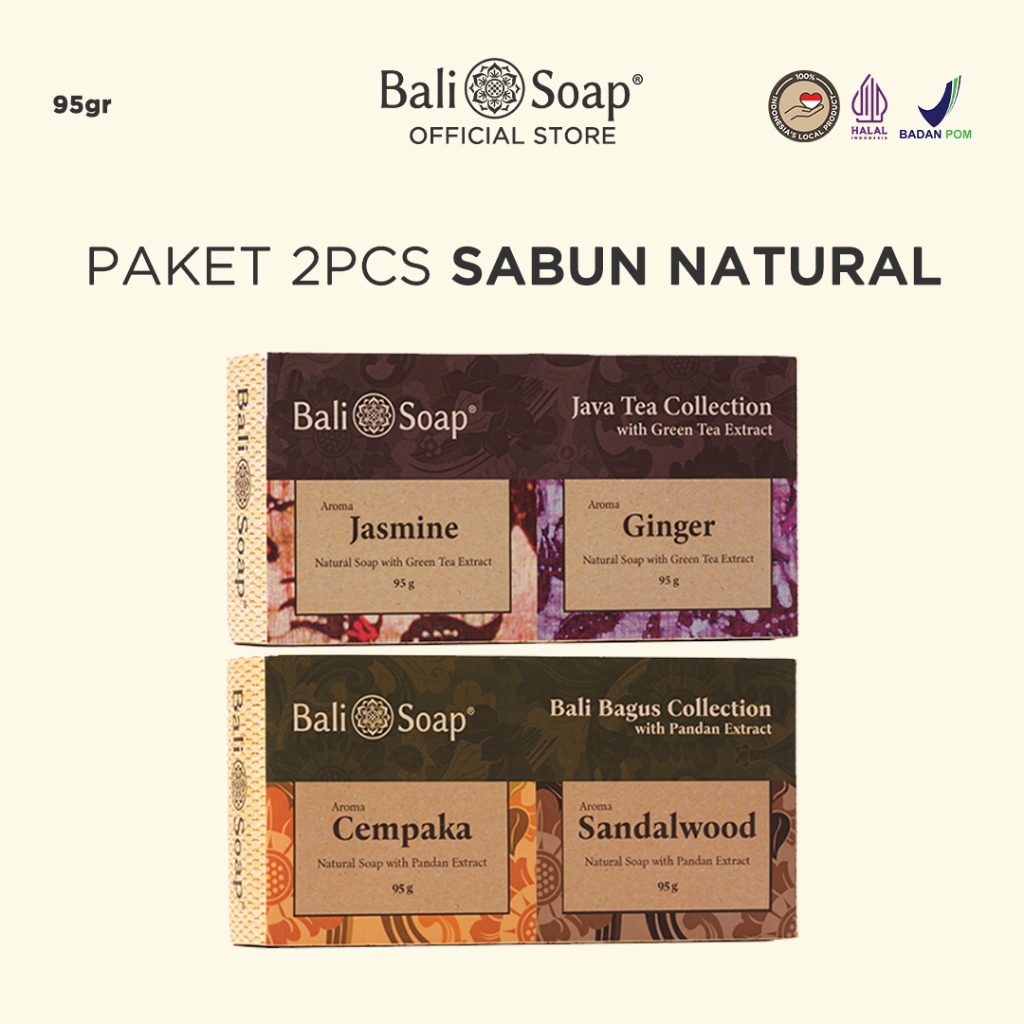 Jual Bali Soap - Paket 2pcs Sabun Mandi Natural 95gr - Lebih Hemat ...