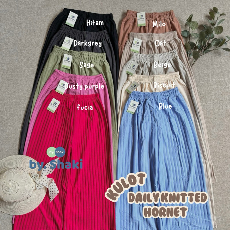 Jual DAILY KULOT KNIT HORNET | Kulot Daily Knit | Shopee Indonesia