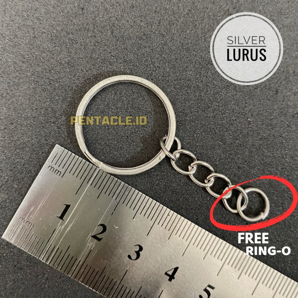 Jual Ring Gantungan Silver Kunci Flat Ring Key Chain Main Mainan ...