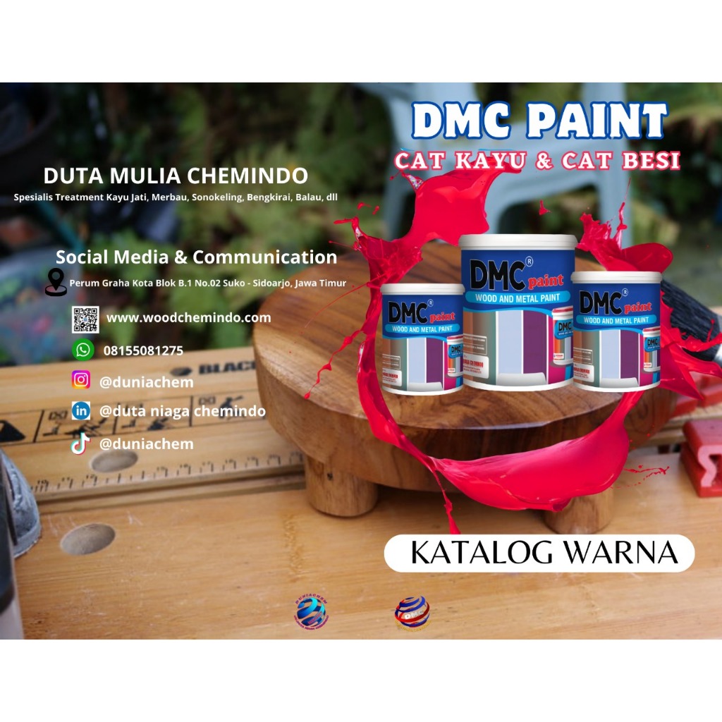 Jual DMCPAINT - CAT KAYU / CAT BESI/ 1 kg | Shopee Indonesia