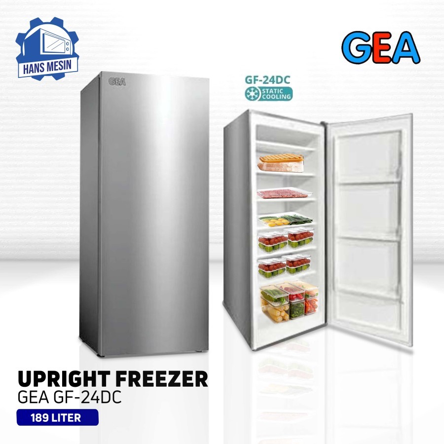 Jual GEA UPRIGHT FREEZER 189 LITER GF-24DC / GF 24 DC / GF24DC | Shopee Indonesia