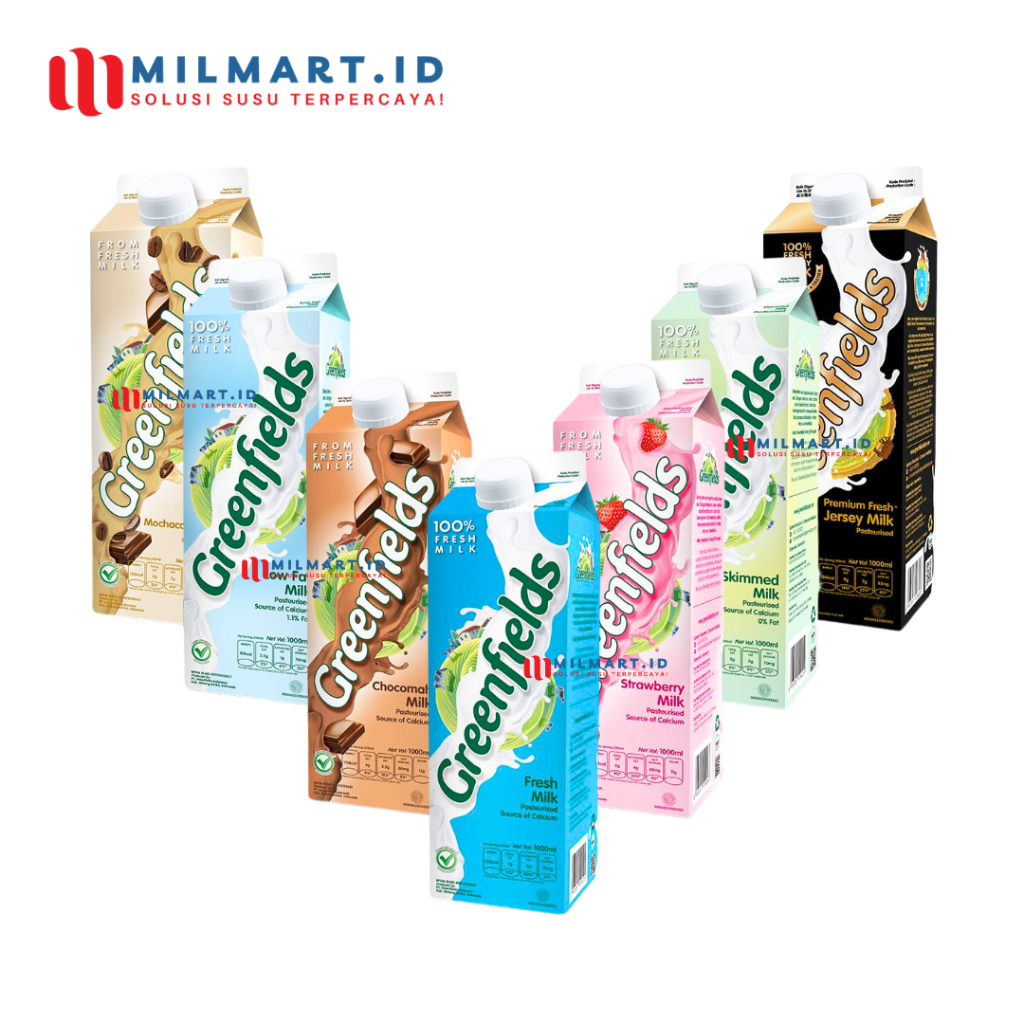 Jual GREENFIELDS FRESH MILK 1L 1000 ML SUSU SEGAR CAIR 1 LITER FRESH MILK FULL CREAM/COKELAT ...
