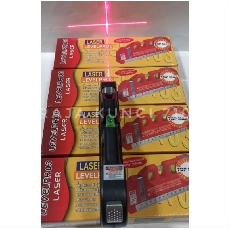 Jual Waterpas Laser Topmax / Penggaris Laser Horizontal Vertical ...