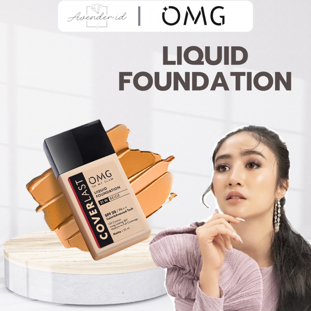 Jual (GET 1 GIFT) OMG OH MY GLAM COVERLAST Liquid Foundation SPF 20 ...