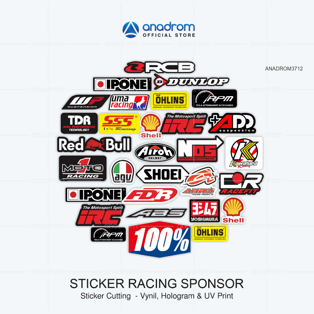 Jual Stiker Sponsor Motor Racing | Stiker Motor Viral | Stiker Motor ...