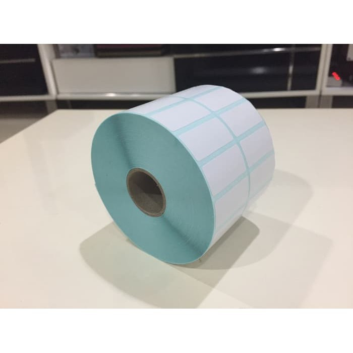 Jual KERTAS STIKER LABEL BARCODE 2 LINE 33X15 MM STIKER THERMAL 33 X 15 ...