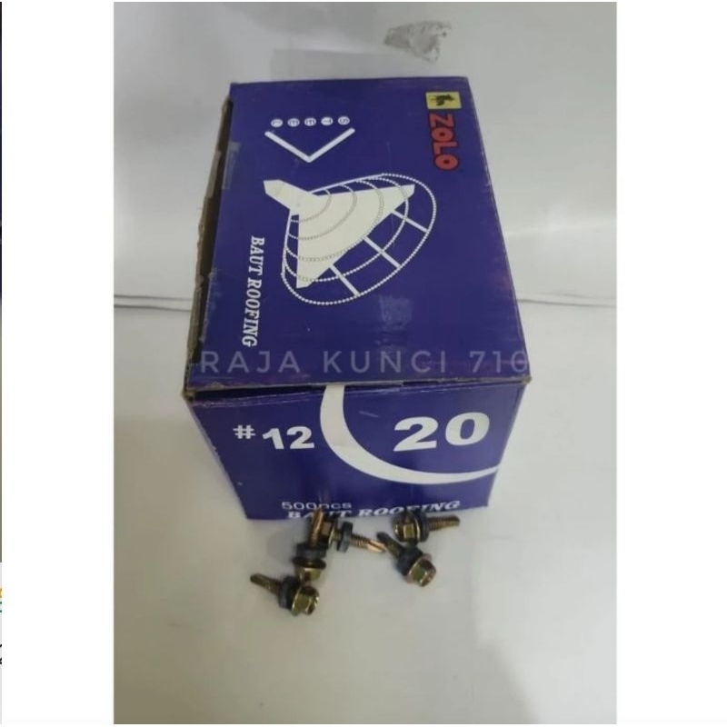 Jual Baut Roofing 12×20 Zolo / Baut Atap / Baut Roofing 2 Cm | Shopee ...