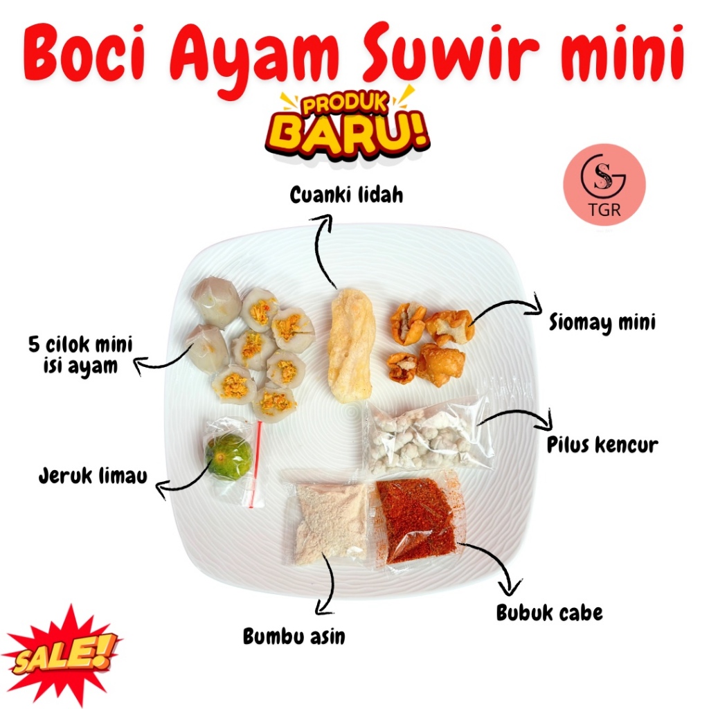 Jual 1 BUNGKUS BOCI AYAM SUWIR PEDAS - CILOK MINI | Shopee Indonesia