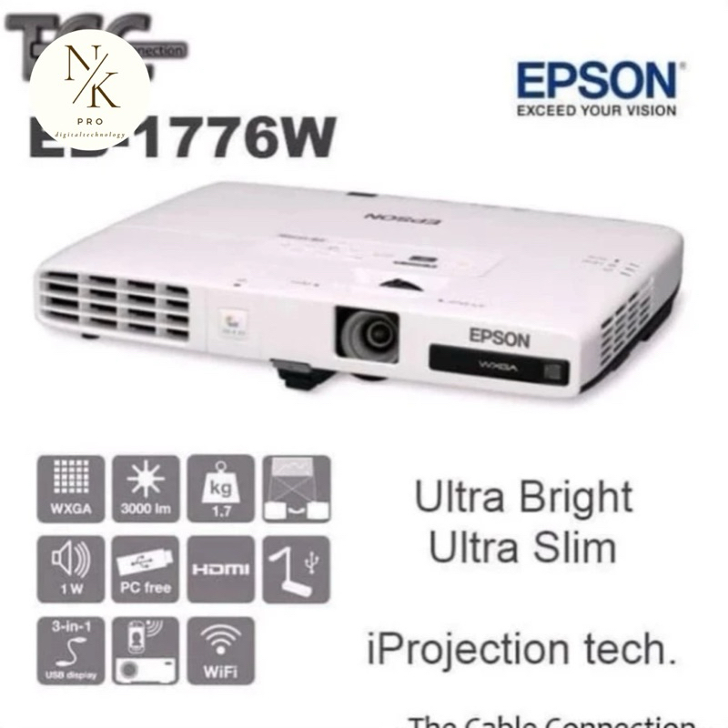 Jual Epson Eb 1776W / proyektor Slim Epson eb 1776w WXGA | Shopee Indonesia
