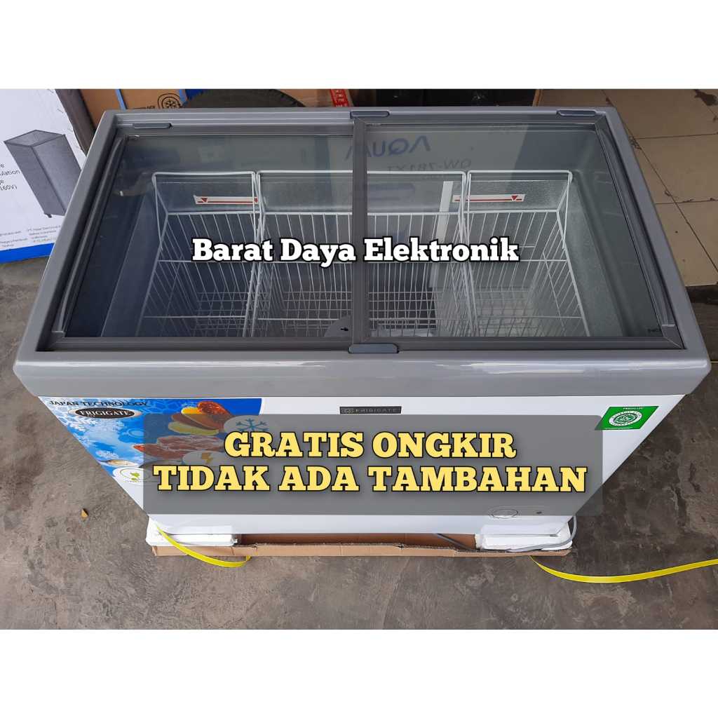 Jual Freezer Frigigate Pintu Kaca 200 liter CF 210 Freezer Es Krim ...