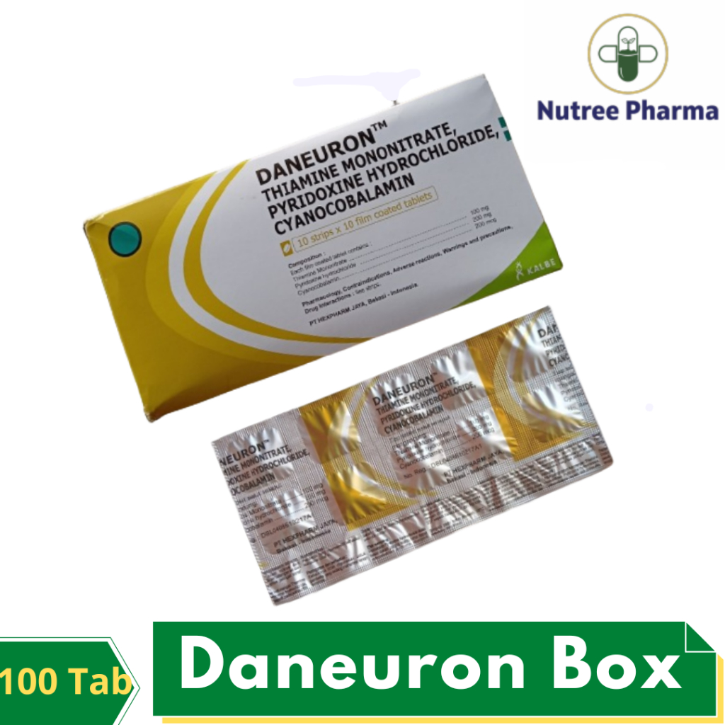Jual ⚡MURAH & DIJAMIN ORI⚡ Daneuron Isi Tablet | Obat Kesemutan | Kaku ...