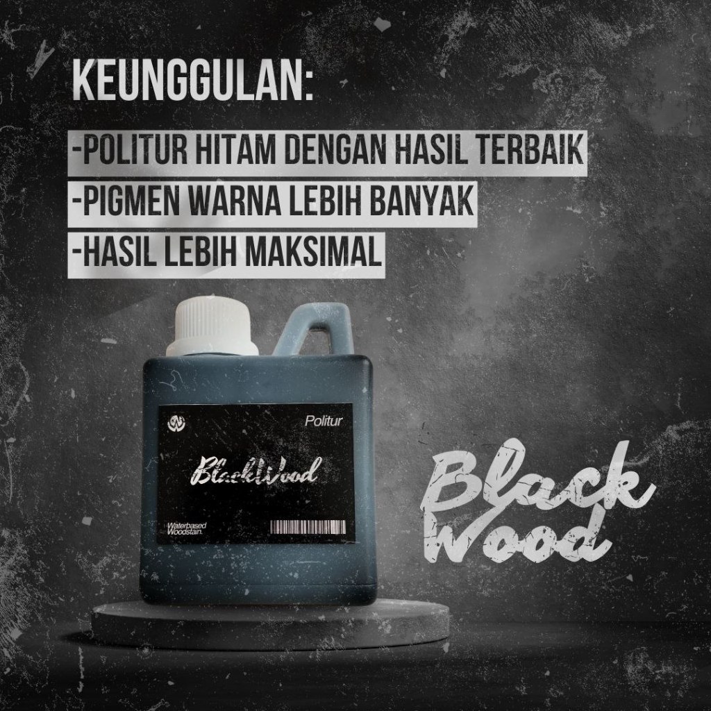 Jual Plitur Politur Kayu Hitam Woodnesia Watesbased Woodstain Blackwood ...
