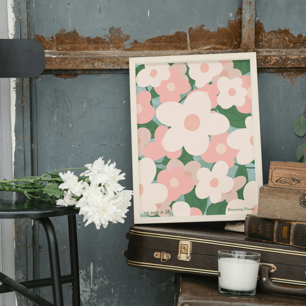 Jual [Tis'i] Blooming Flower Art Print | Ilustrasi cetak | Poster ...