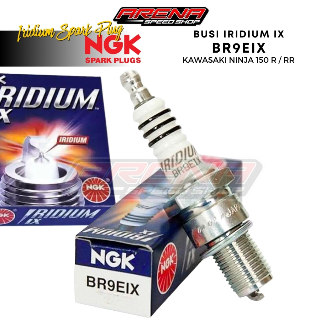 Jual NGK Iridium IX BR9EIX - Busi Kawasaki Ninja 150 R Ninja RR 150 2Tak Asli NGK Iridium ...
