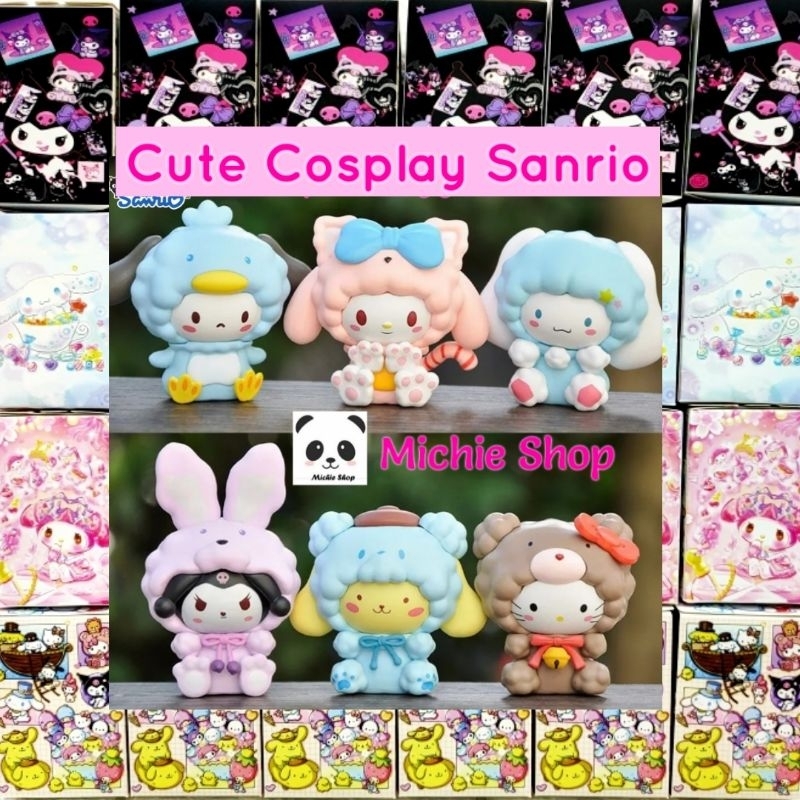 Jual Blind Box Sanrio Random Collection Topper Gifts Doll Hello Kitty Cinnamoroll Kuromi My ...