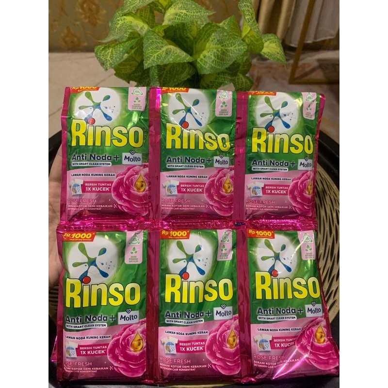 Jual Rinso Cair 1000an + Molto 4 Renceng isi 24 Sachet | Shopee Indonesia