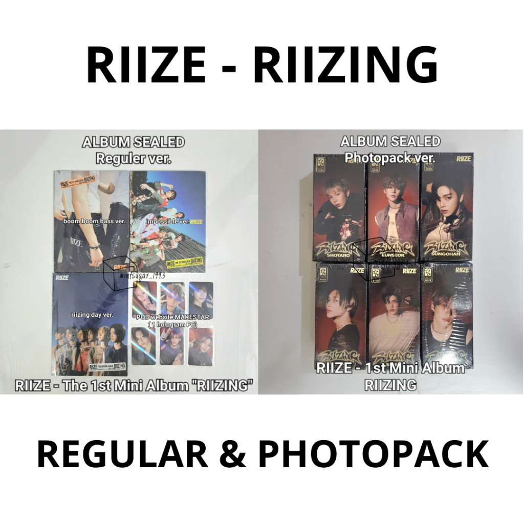 Jual [ READY STOCK OFFICIAL ] RIIZE - The 1st MINI ALBUM [ RIIZING ] ( PHOTOBOOK / REGULAR ver ...
