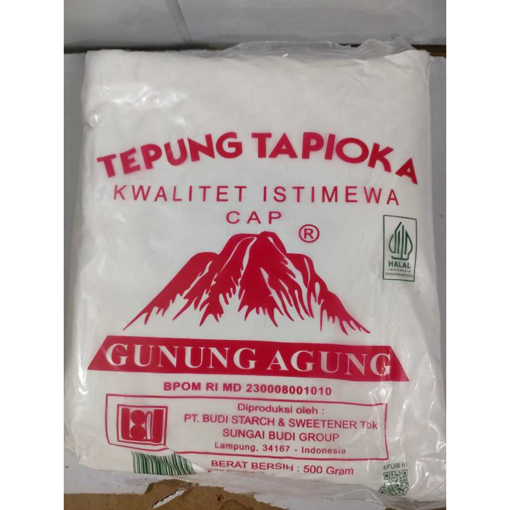 Jual TEPUNG TAPIOKA CAP GUNUNG AGUNG 500GR | Shopee Indonesia