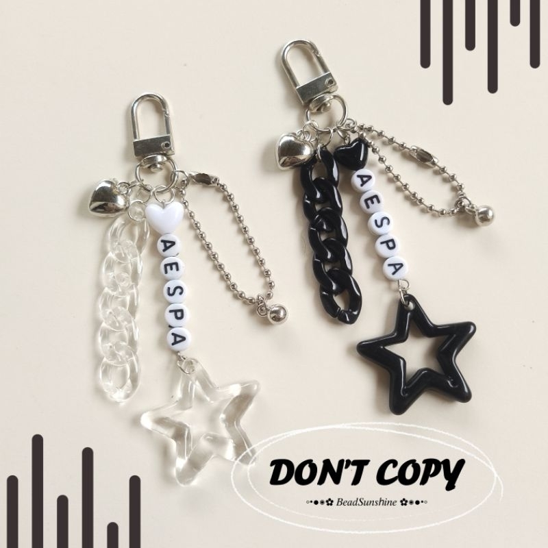 Jual KEYCHAINS HURUF NAMA INISIAL CUSTOM INSPIRED BY AESPA/GANTUNGAN ...
