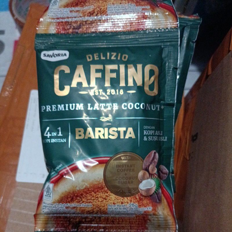 Jual Caffino Barista coconut 25gr premium latte 1 renteng isi 10 sachet ...