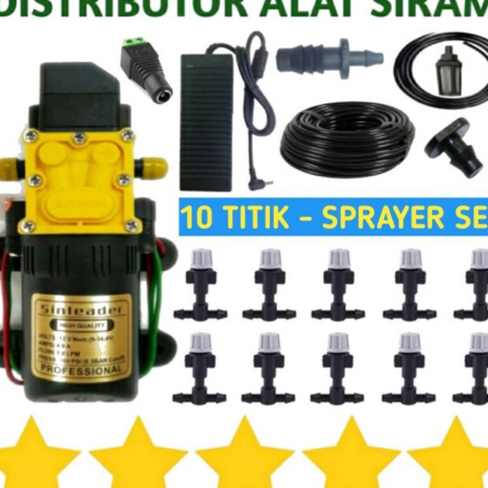 Jual HJ6 PAKET MISTING SPRAYER 1 TITIK MIST NOZZLE SPRINKLER HEAD SPRAY ...