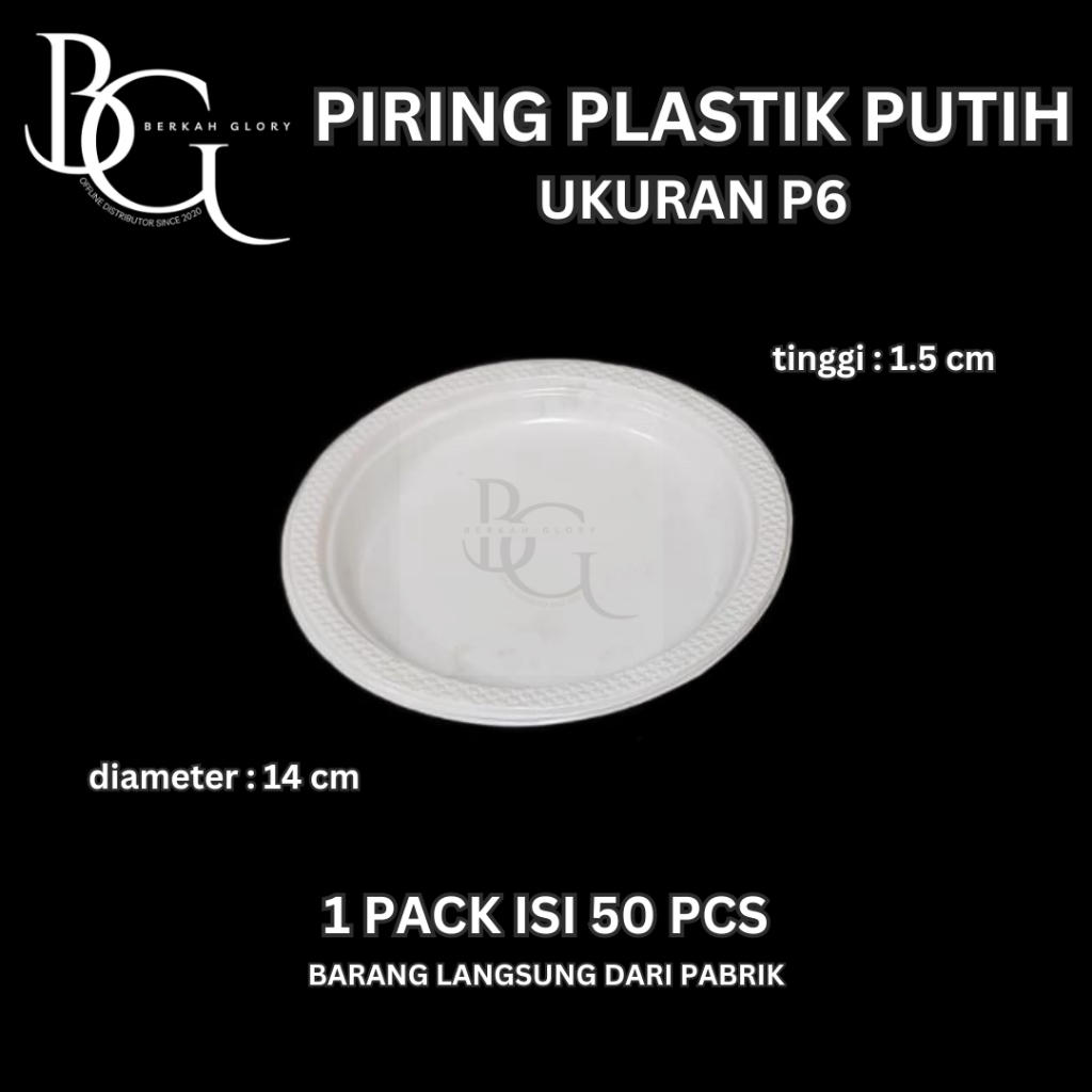 Jual piring plastik / piring plastik putih susu / piring p7 / piring p9 ...