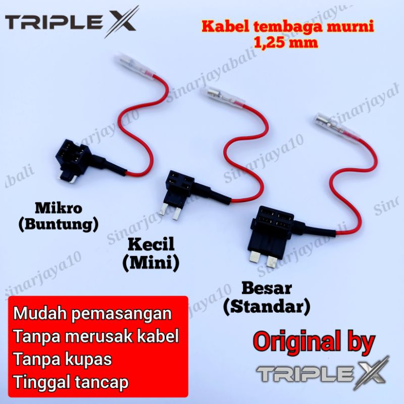 Jual Jumper sekring kabel skring sambungan holder fuse adapter ambil ...
