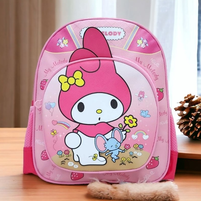 Jual KODE O9V2 tas troli kuromi trolley bag melody sanrio ransel anak sekolah sd tk paud kuromi ...