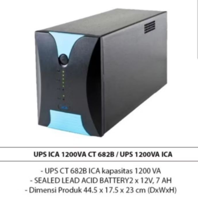 Jual ups ica type CT 682B 1200 va | Shopee Indonesia